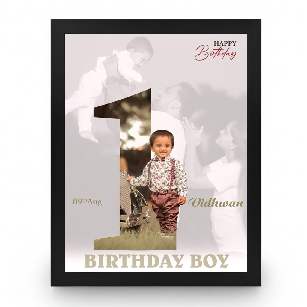 01 First Birthday Frame - HM Photo Frames