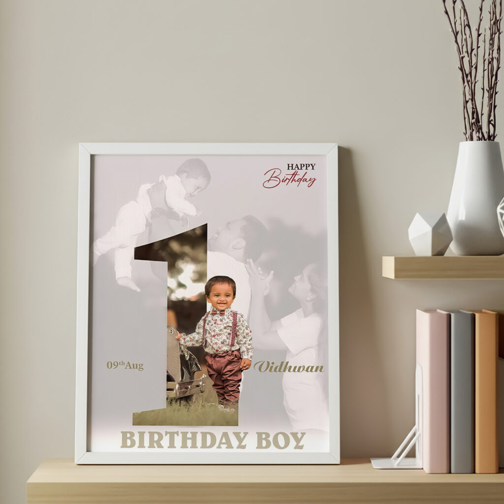 01 First Birthday Frame - HM Photo Frames