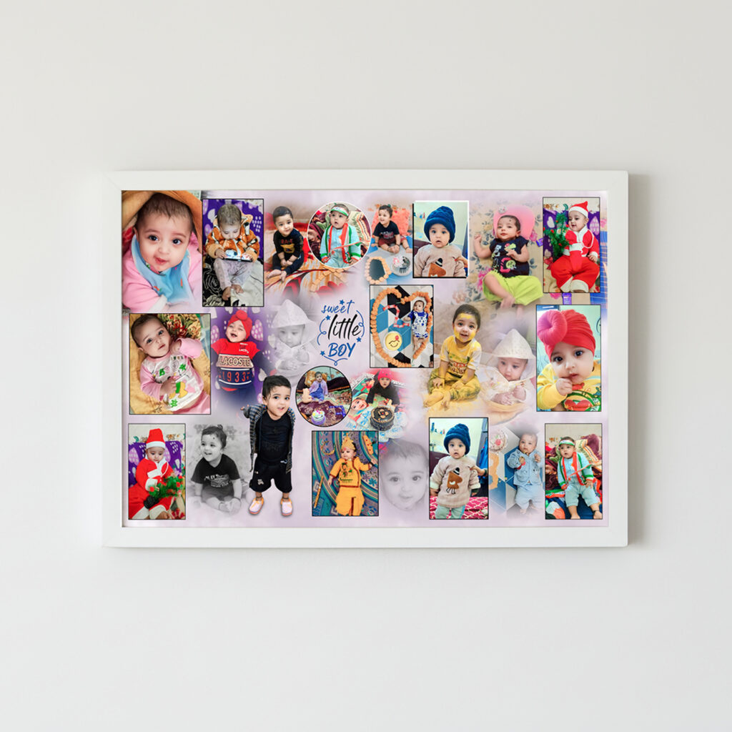 25 Photos Baby Collage Frame - HM Photo Frames